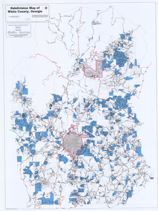 White County Short-Term Rental Subdivision Map | White County, GA